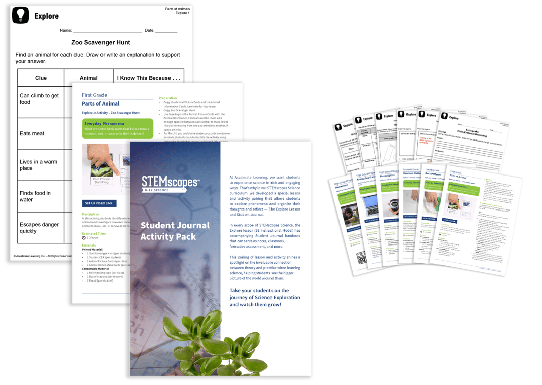 STEMscopes Science | Student Journal Activity Pack