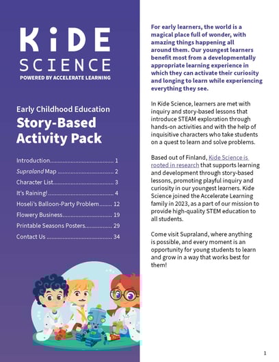 Early Learning Story-Based, Playful Inquiry Lesson Pack | Kide ...