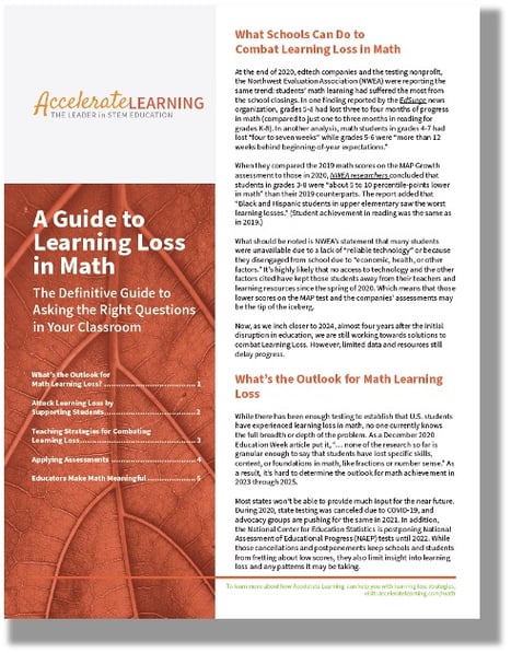 Math Learning Loss Guide