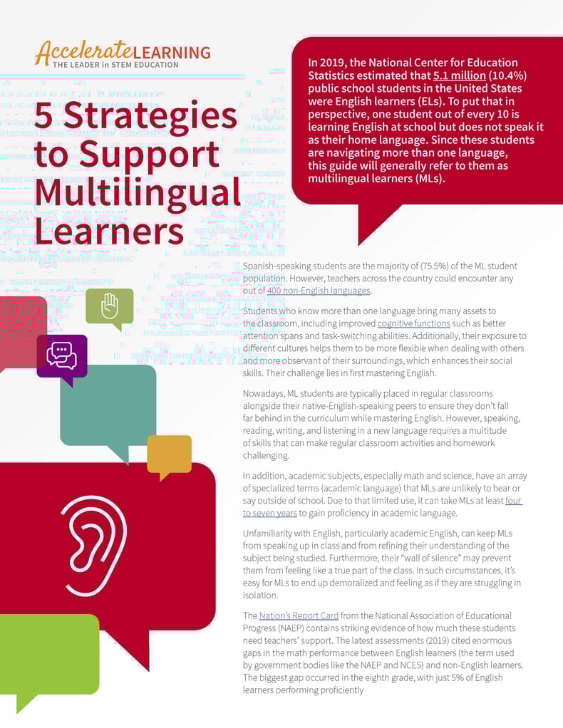 Free Guide: The Top 5 Strategies for Supporting Multilingual Learners
