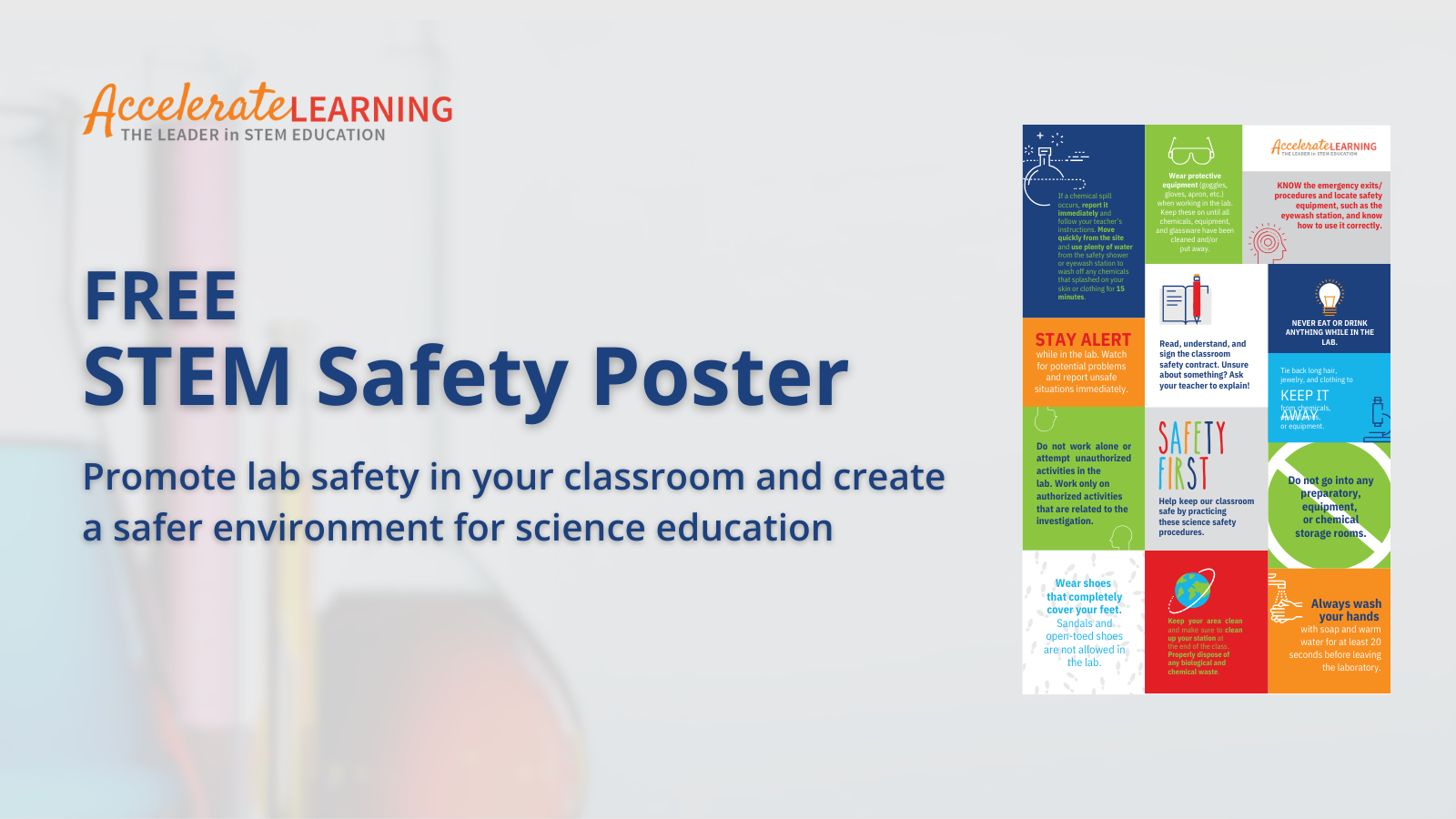 Free STEM Safety Poster | Accelerate Learning