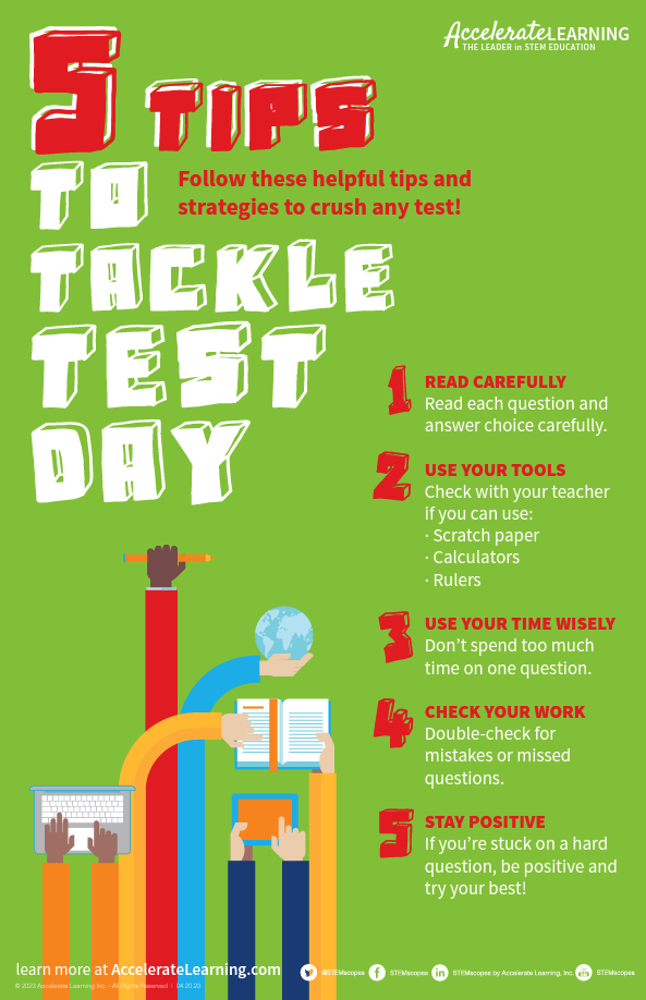 Thank You for Downloading: 5 Tips to Tackle Test Day Posters